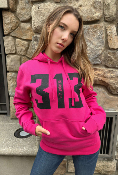 WOMENS 313 HOODIE – DETROIT LIFE